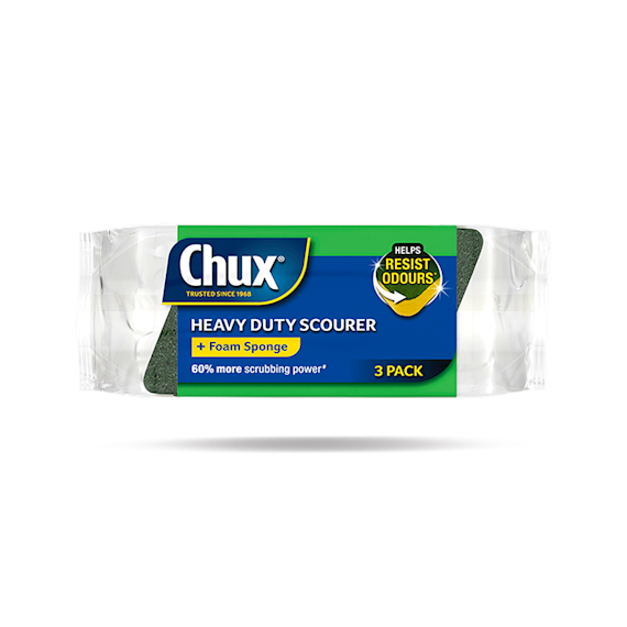 Heavy Duty Scourer + Foam Sponge | Chux