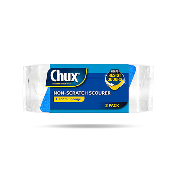 Non-Scratch Scourer + Foam Sponge | Chux