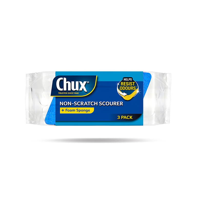 Non-Scratch Scourer + Foam Sponge | Chux