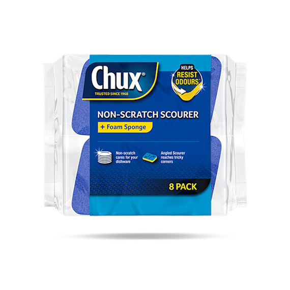 Non-Scratch Scourer + Foam Sponge | Chux