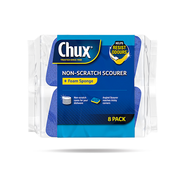 Non-Scratch Scourer + Foam Sponge | Chux