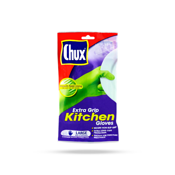 Extra Grip Kitchen Gloves Large | Chux