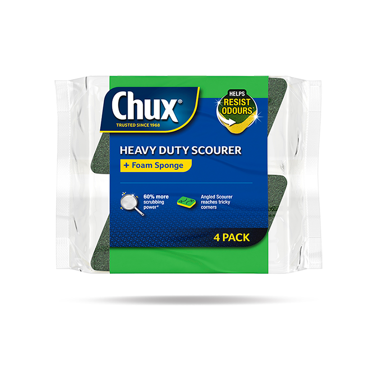 Heavy Duty Scourer + Foam Sponge | Chux