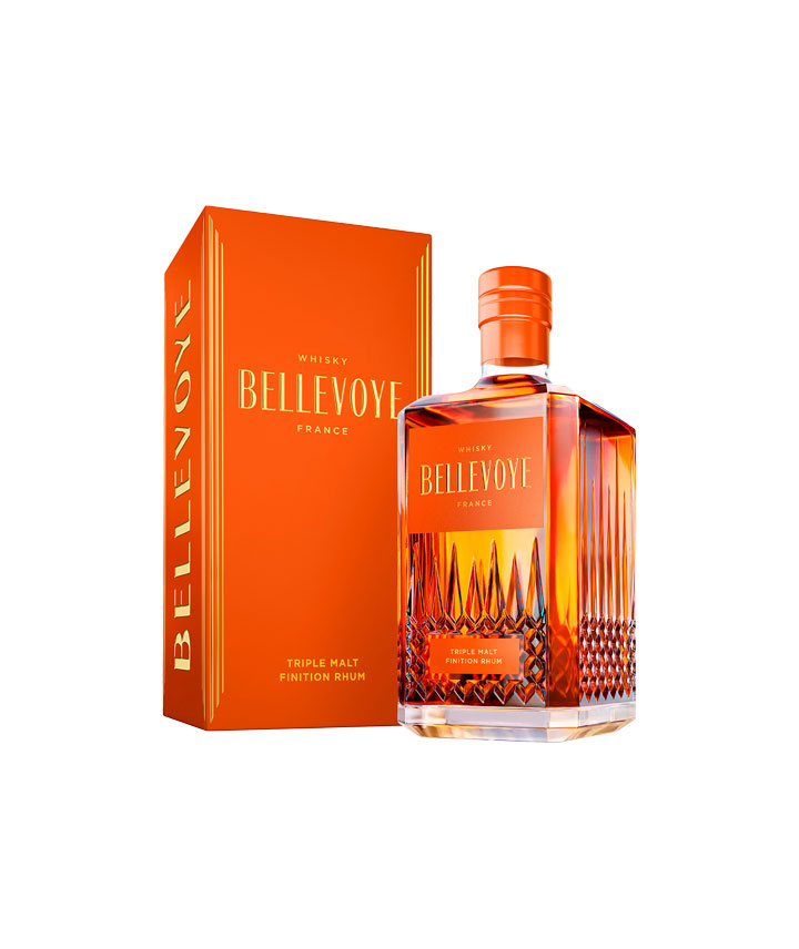 Whisky Bellevoye - triple malt finition rhum - France Whisky bellevoye | Galeries Lafayette Le ...
