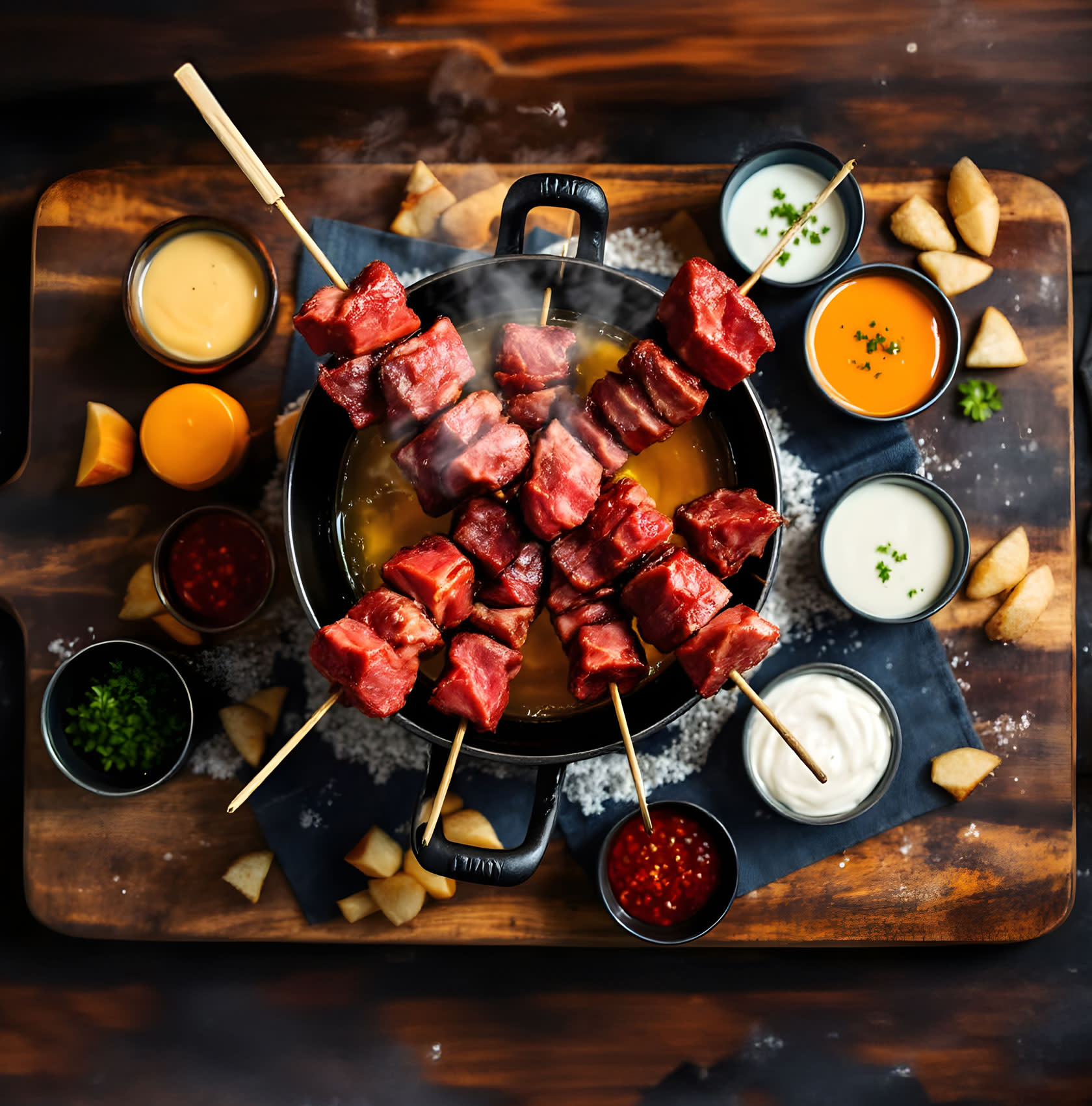 Fondue bourguignonne - recette et astuces | Galeries Lafayette Le Gourmet