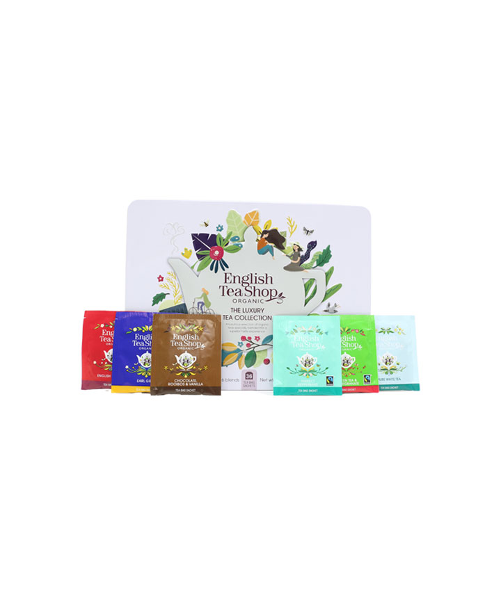 Coffret Luxury de thés et infusions bio - 36 sachets The english tea ...