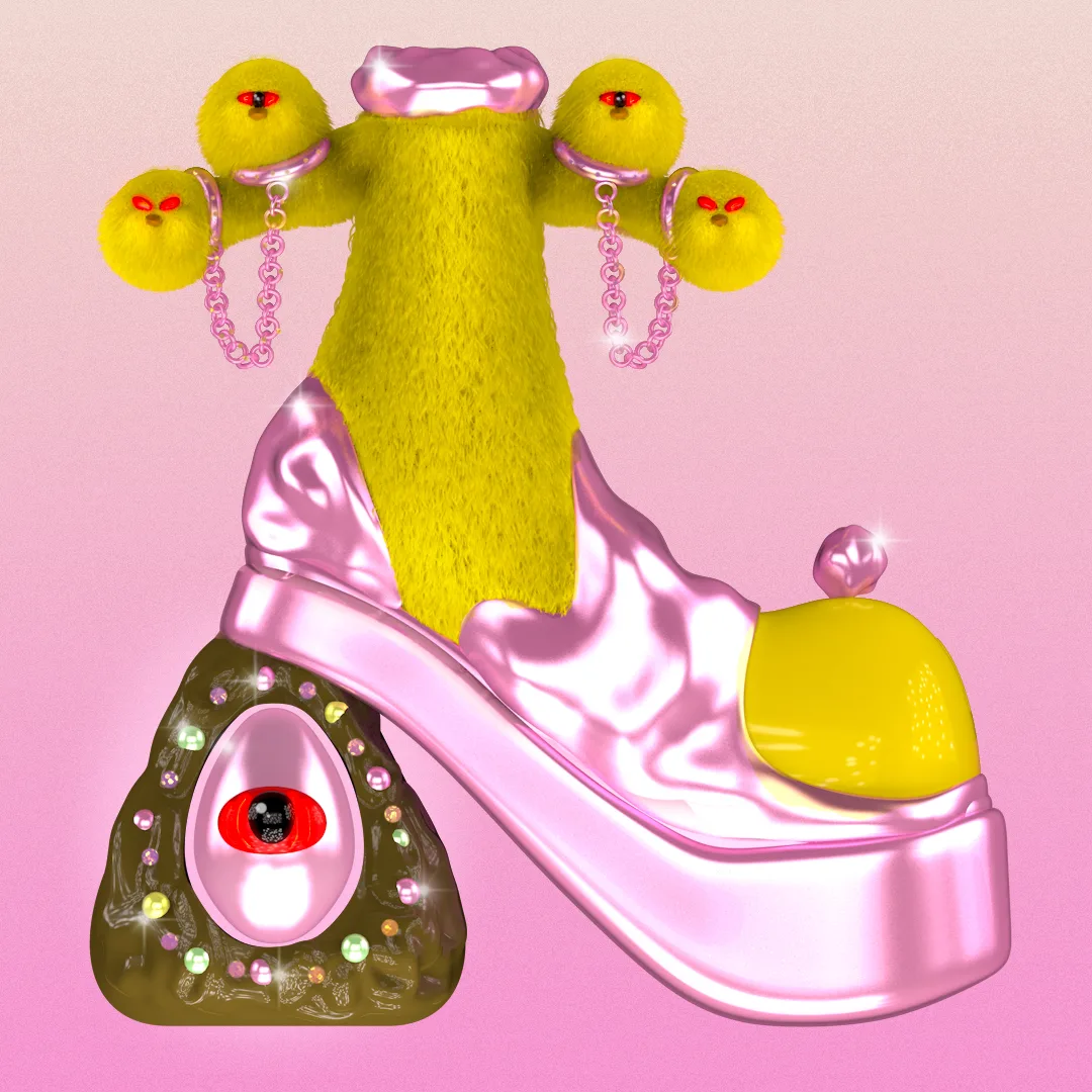 WePresent | Aliina Kauranne’s 90s-inspired 3D animated boots