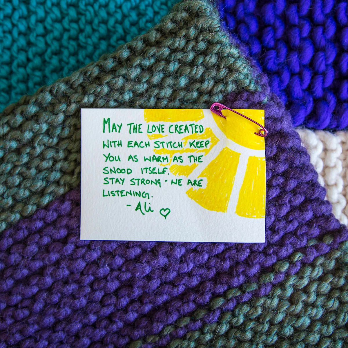 WePresent | Talking with Knit Aid, a craft charity for refugees