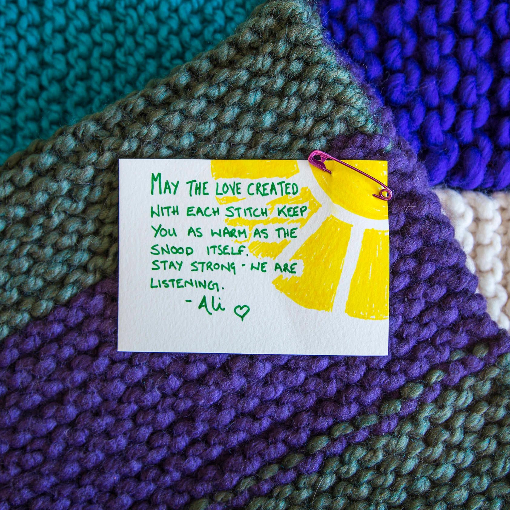 WePresent | Talking with Knit Aid, a craft charity for refugees