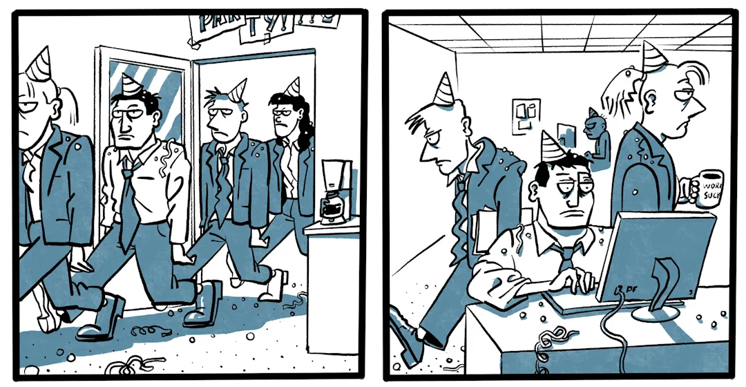 WePresent | Sid Singh explores the hell of the office party