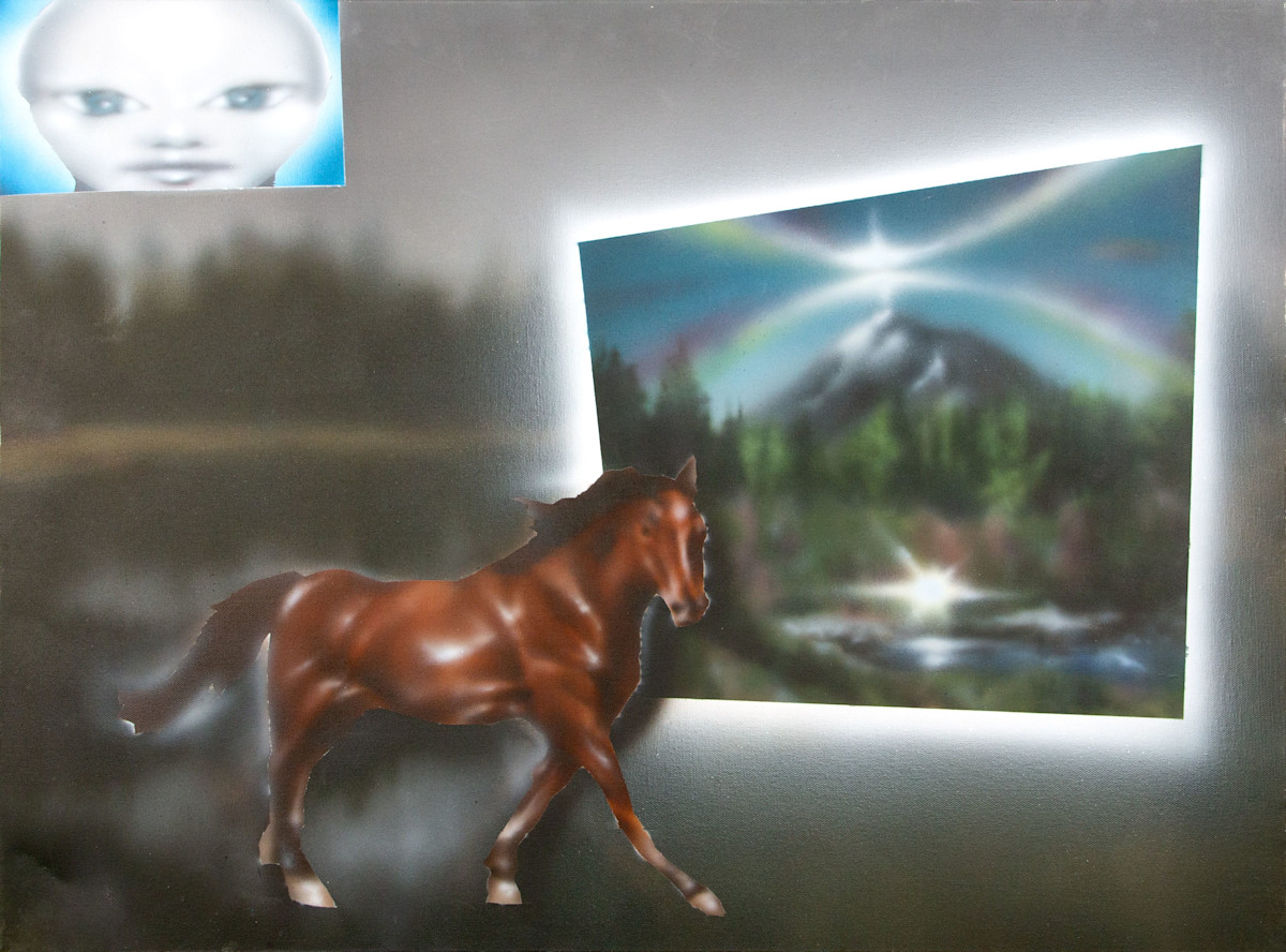 WePresent | Anu Jakobson’s airbrushed artworks capture internet chaos