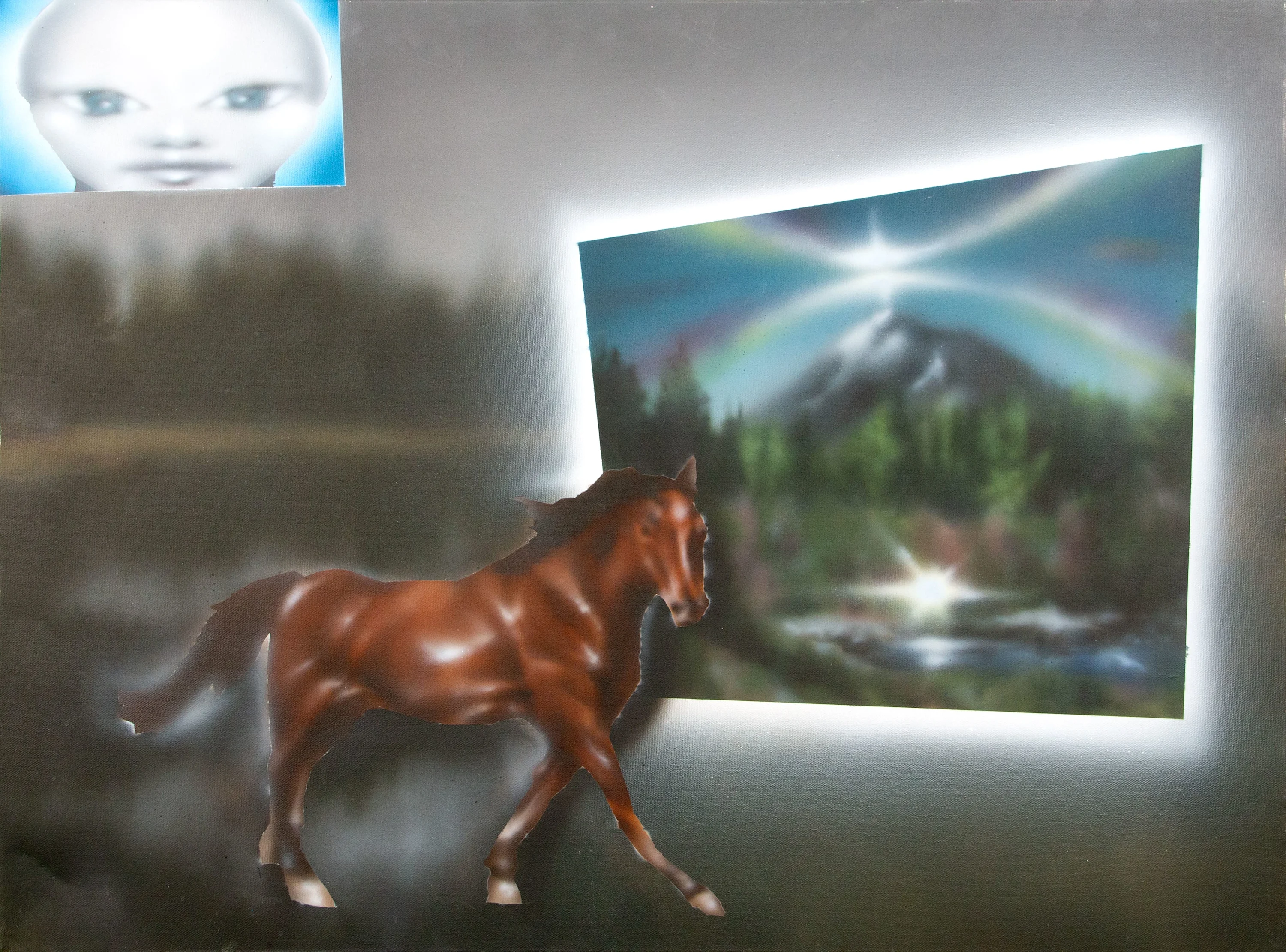 WePresent | Anu Jakobson’s airbrushed artworks capture internet chaos