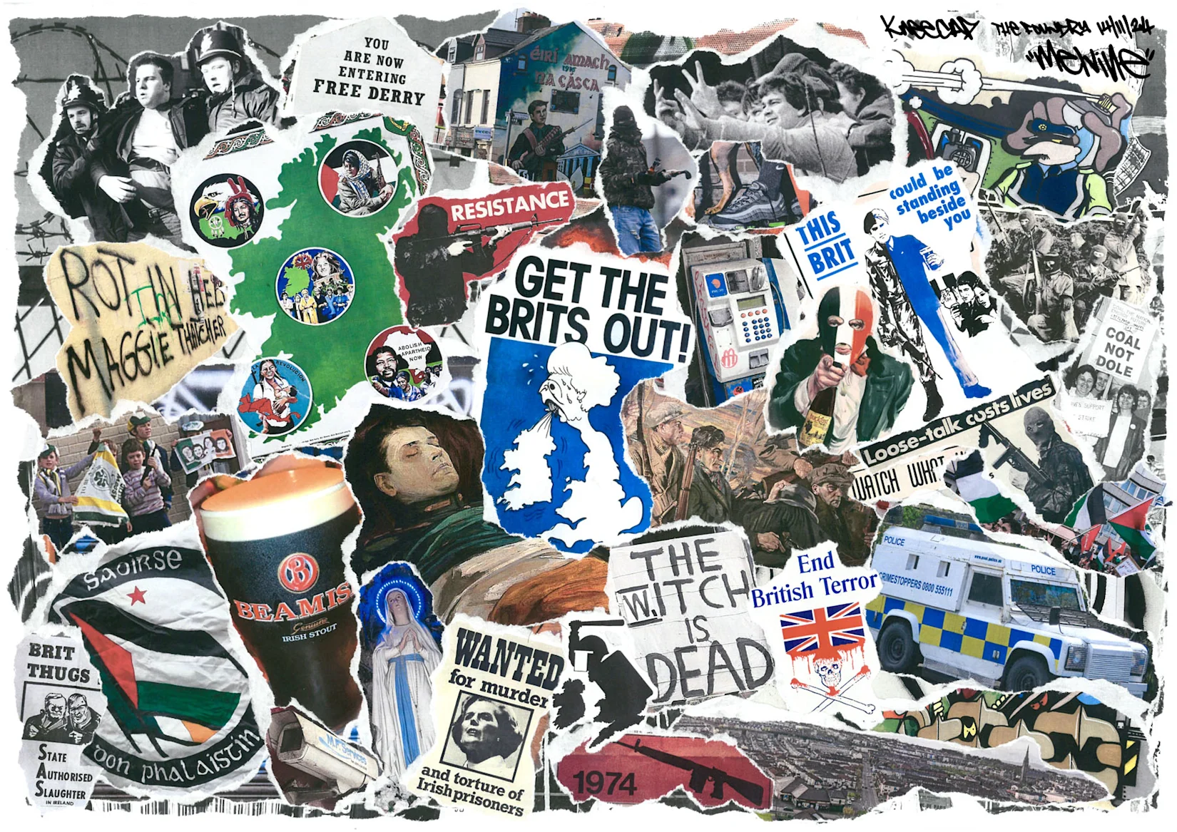 WePresent | Collage artist Melville documents society’s underbelly