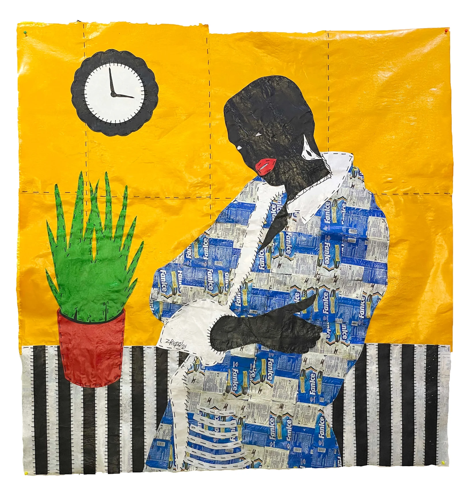 WePresent | Rufai Zakari’s art, made solely from recycled materials