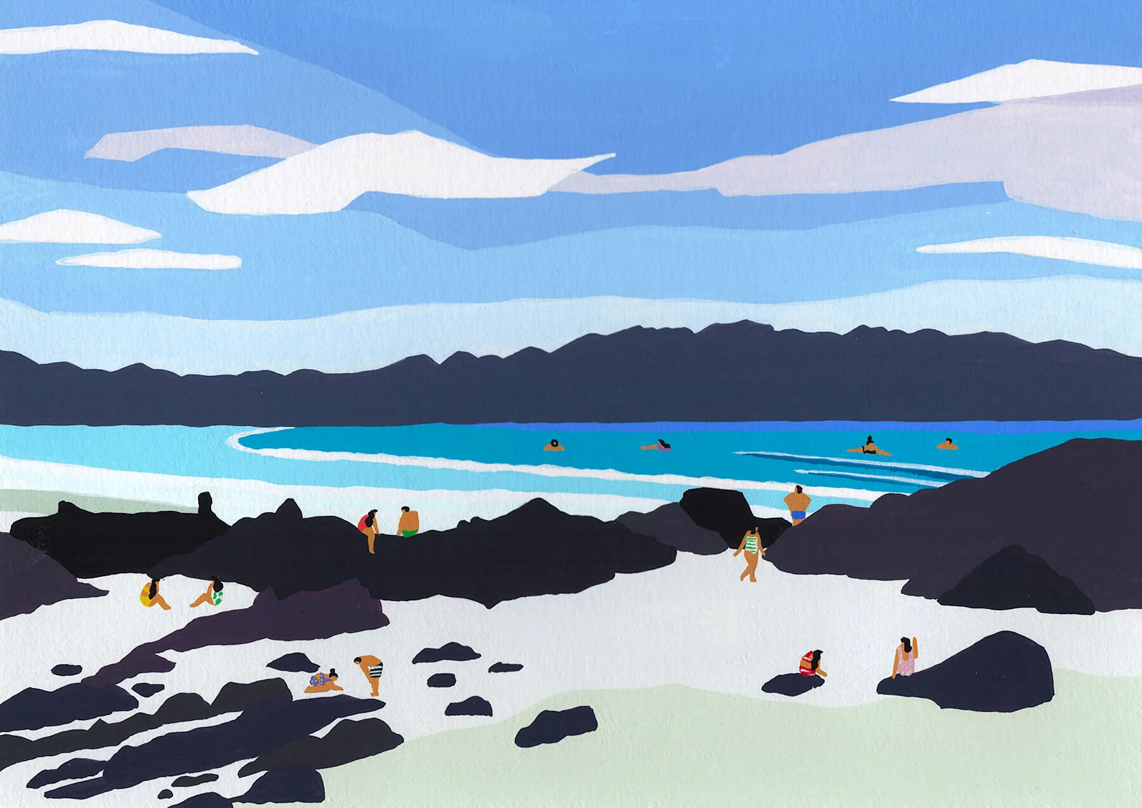 WePresent | Joanne Ho paints people swimming in inviting waters