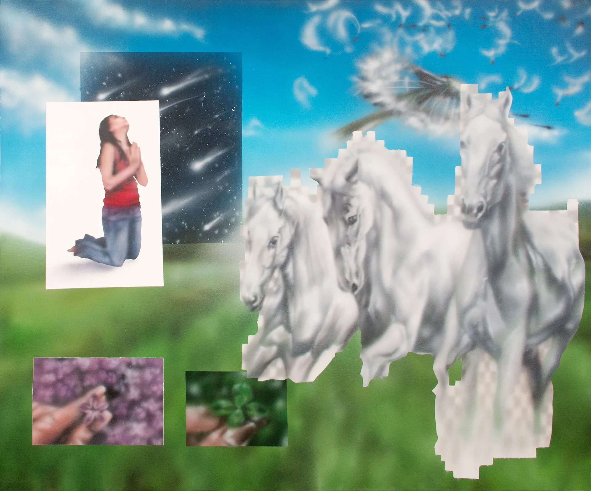 WePresent | Anu Jakobson’s airbrushed artworks capture internet chaos