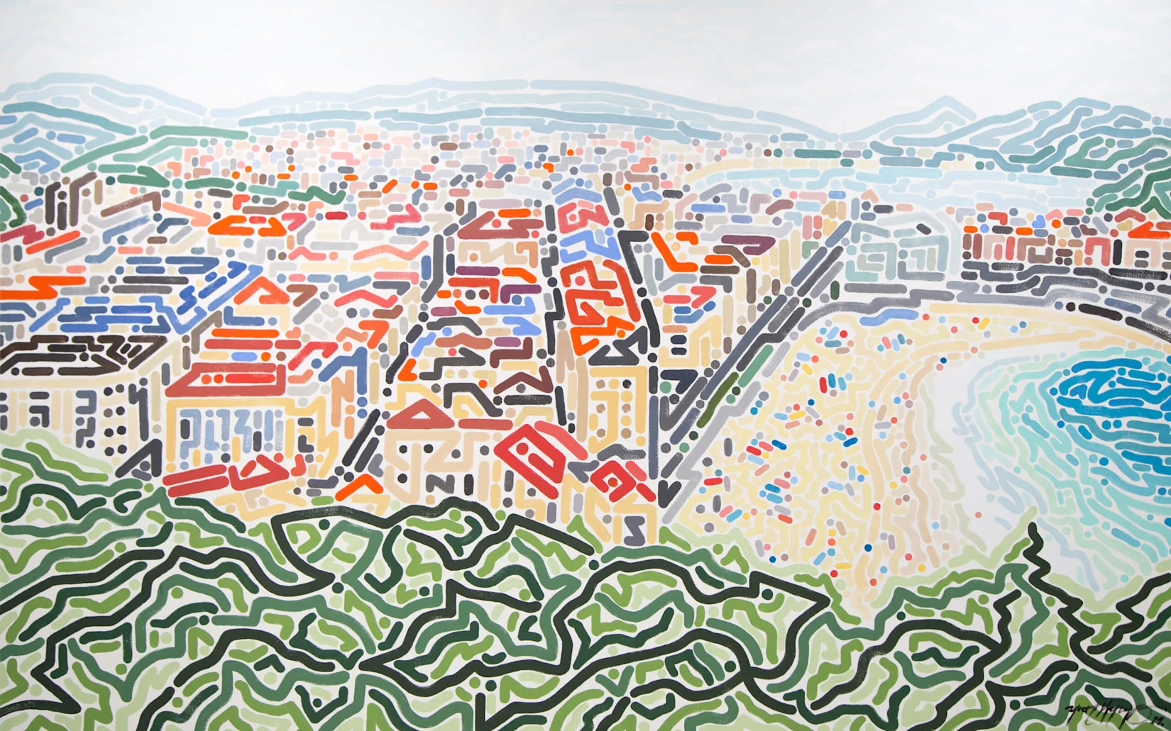 WePresent | Yoon Hyup paints a whole world with dots and lines