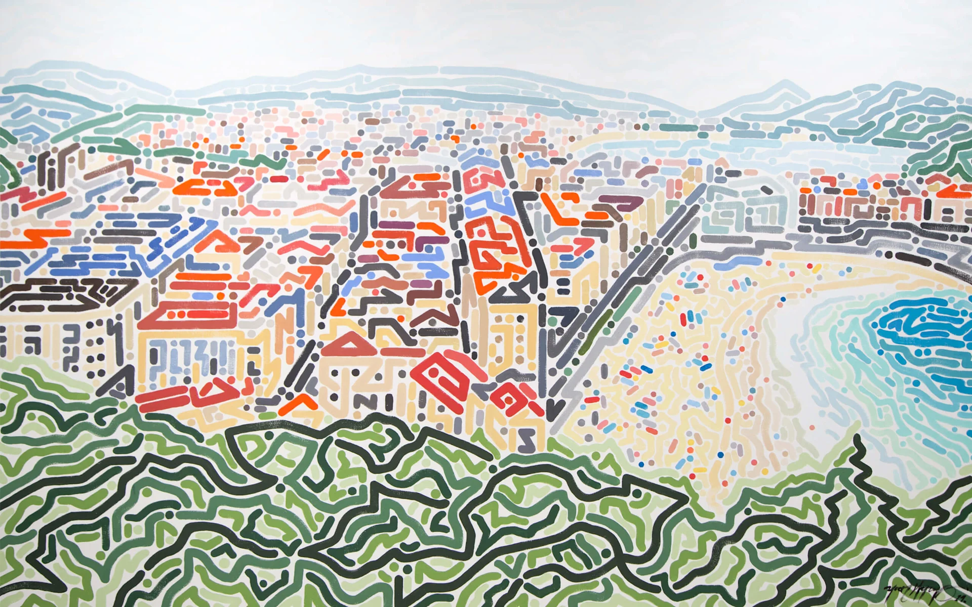 WePresent | Yoon Hyup paints a whole world with dots and lines