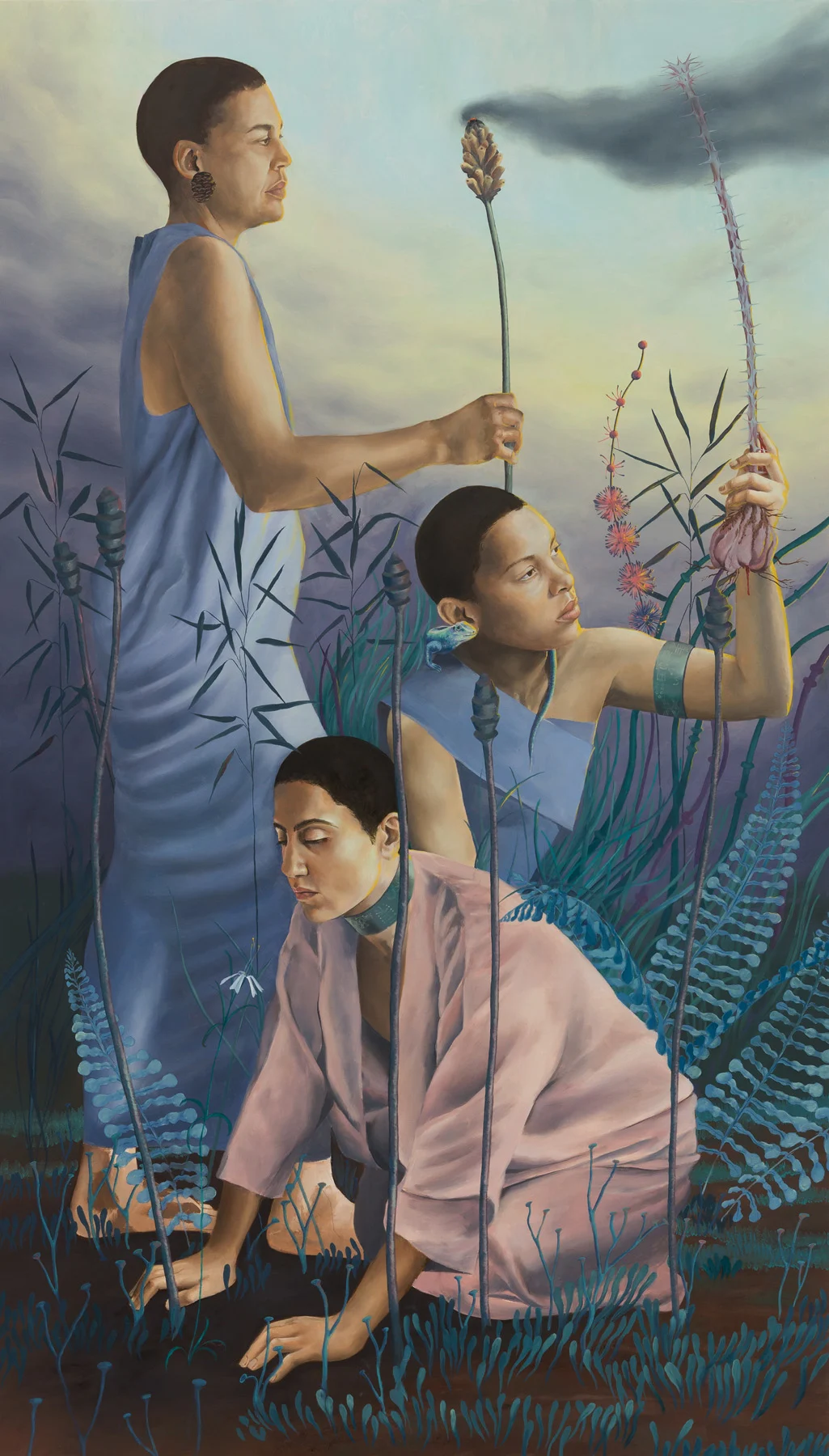 WePresent | Sarah Al-Sarraj’s paintings of a time-traveling mythical tribe