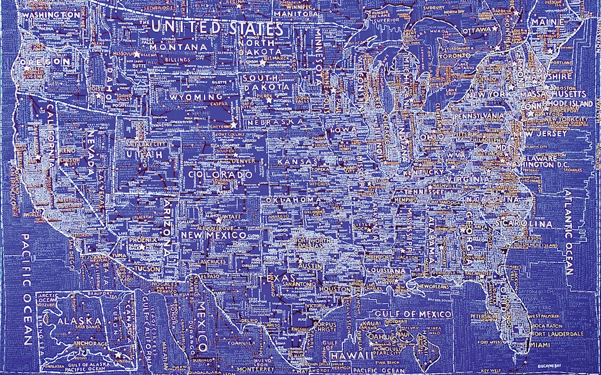 WePresent | Pentagram partner Paula Scher designs intricate maps