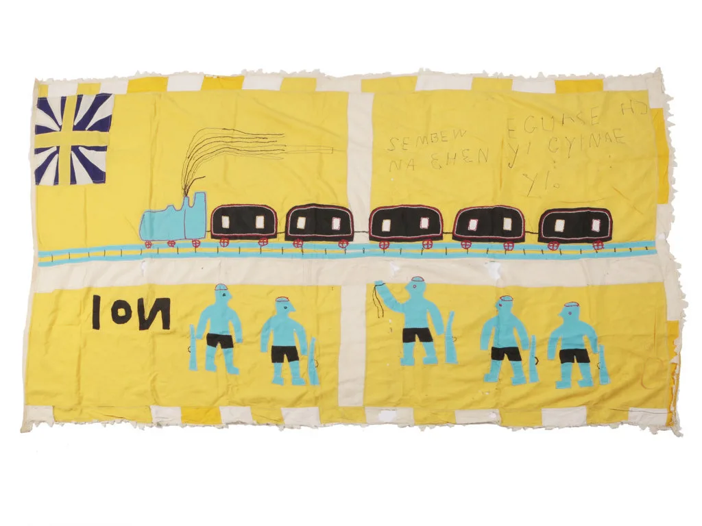 WePresent | Explore Barbara Eyeson’s beautiful Asafo flag collection