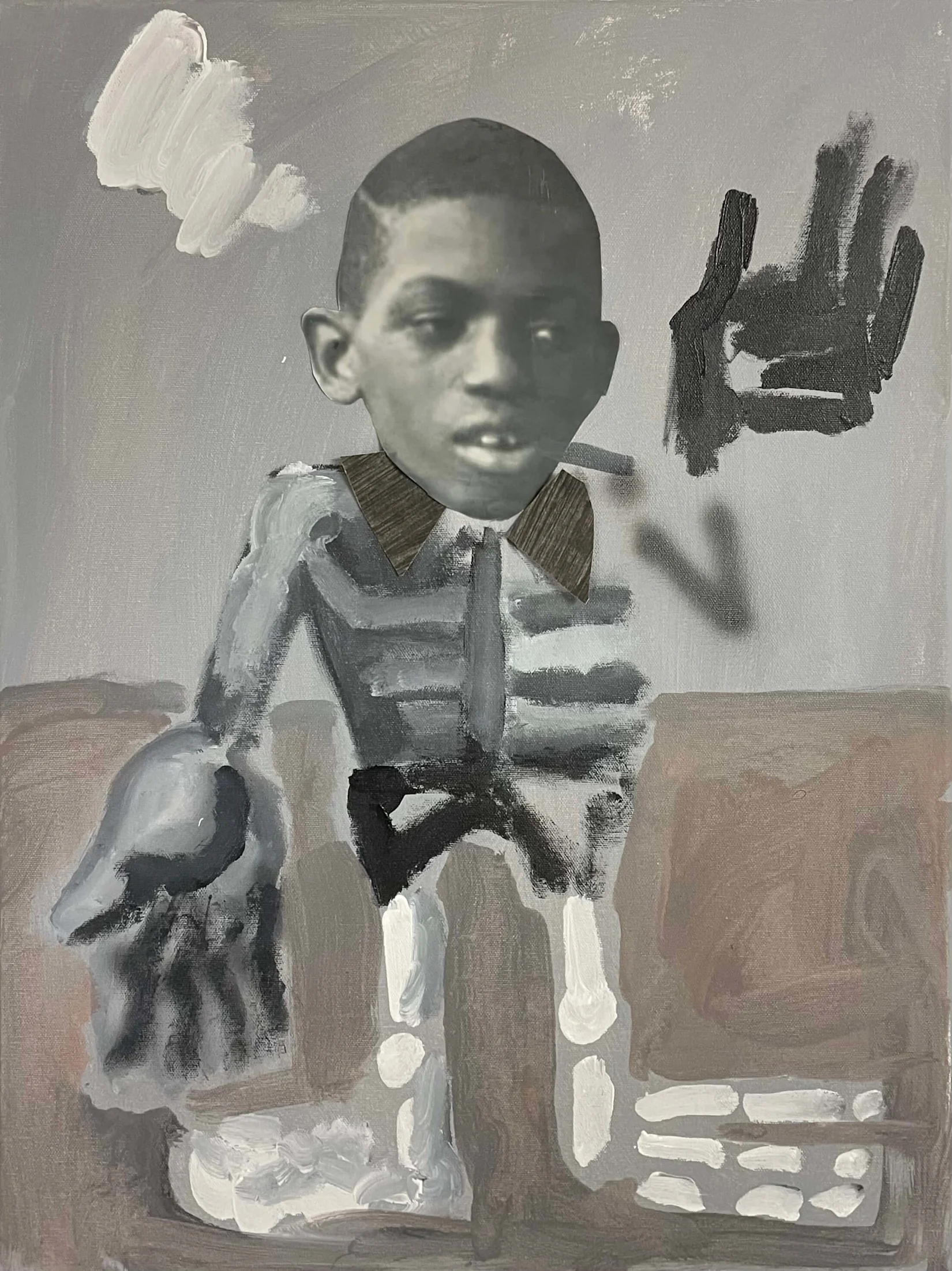 WePresent | Cato.ink pairs paint and collage to explore belonging