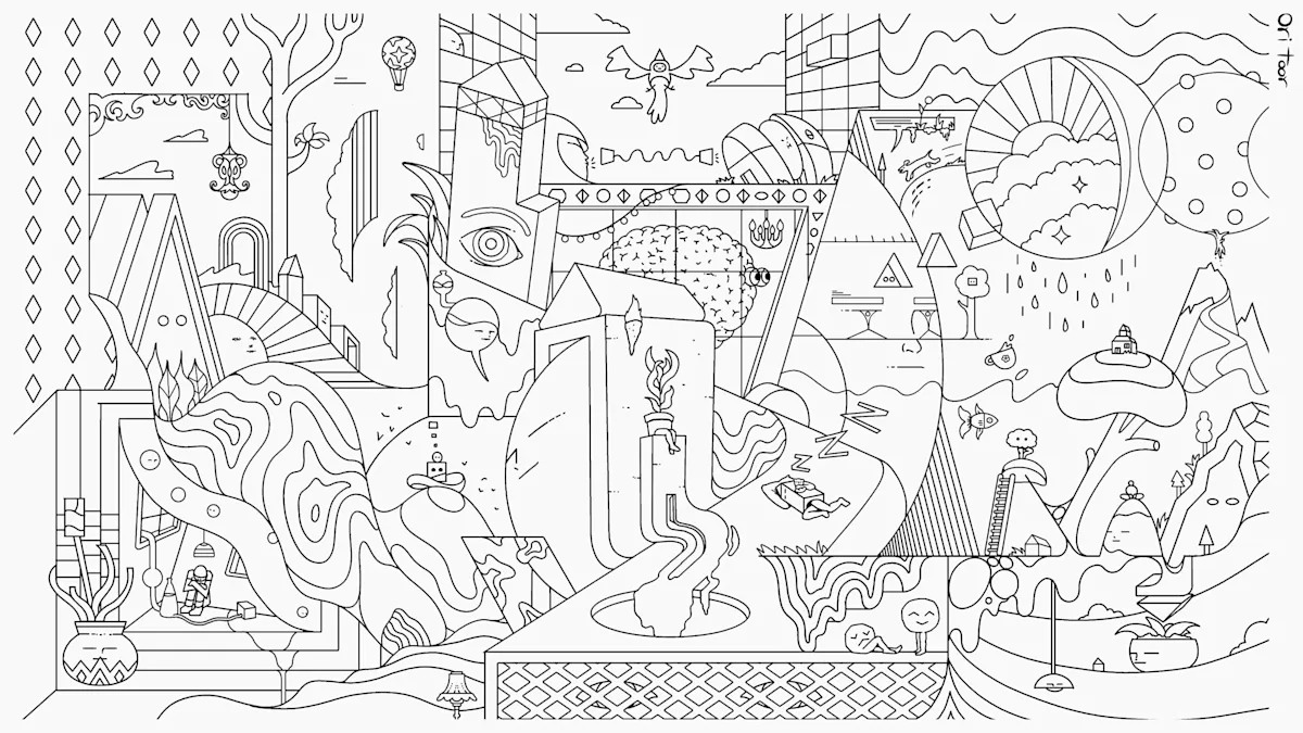 WePresent | Introducing WeTransfer’s free coloring book