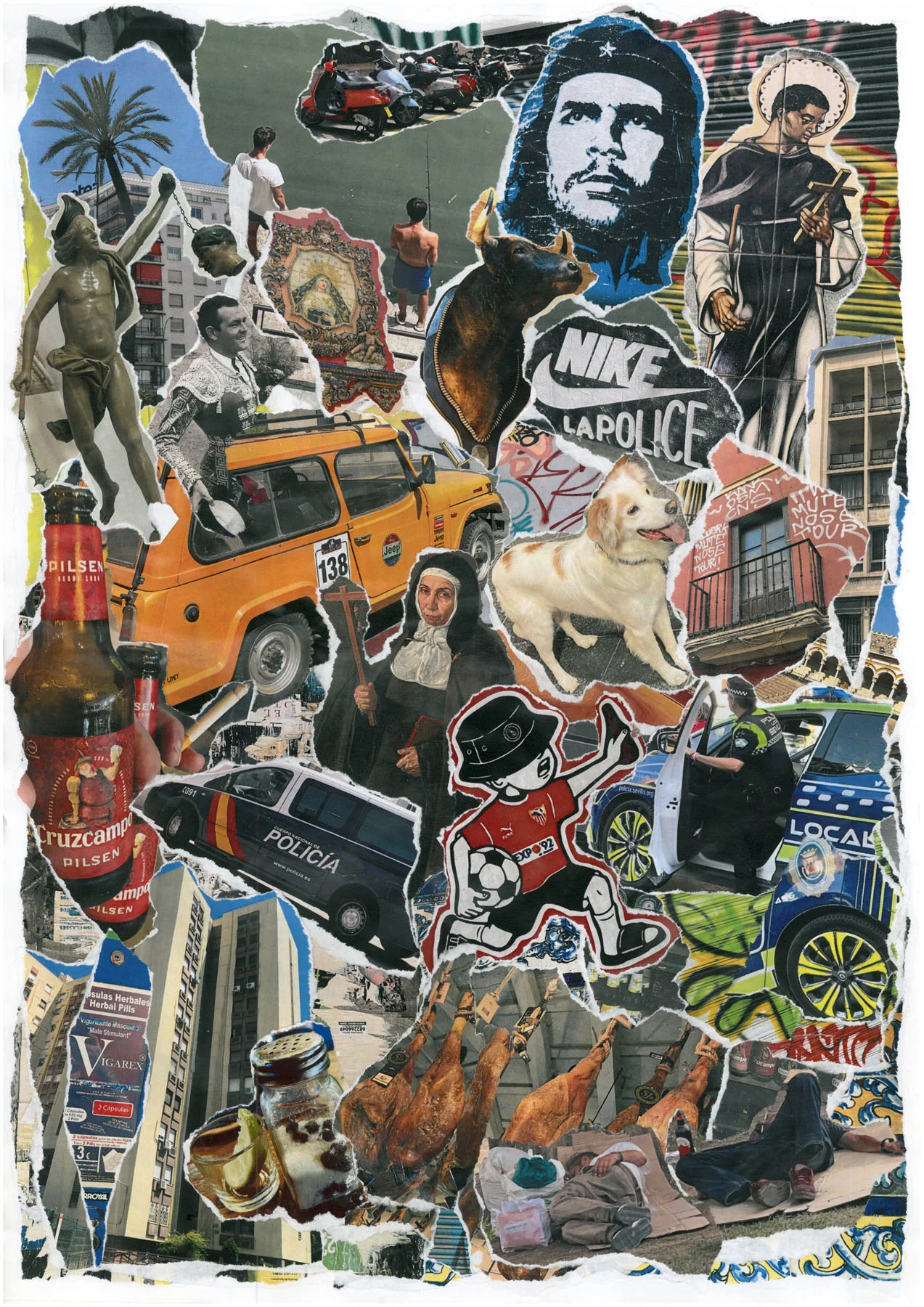 WePresent | Collage artist Melville documents society’s underbelly