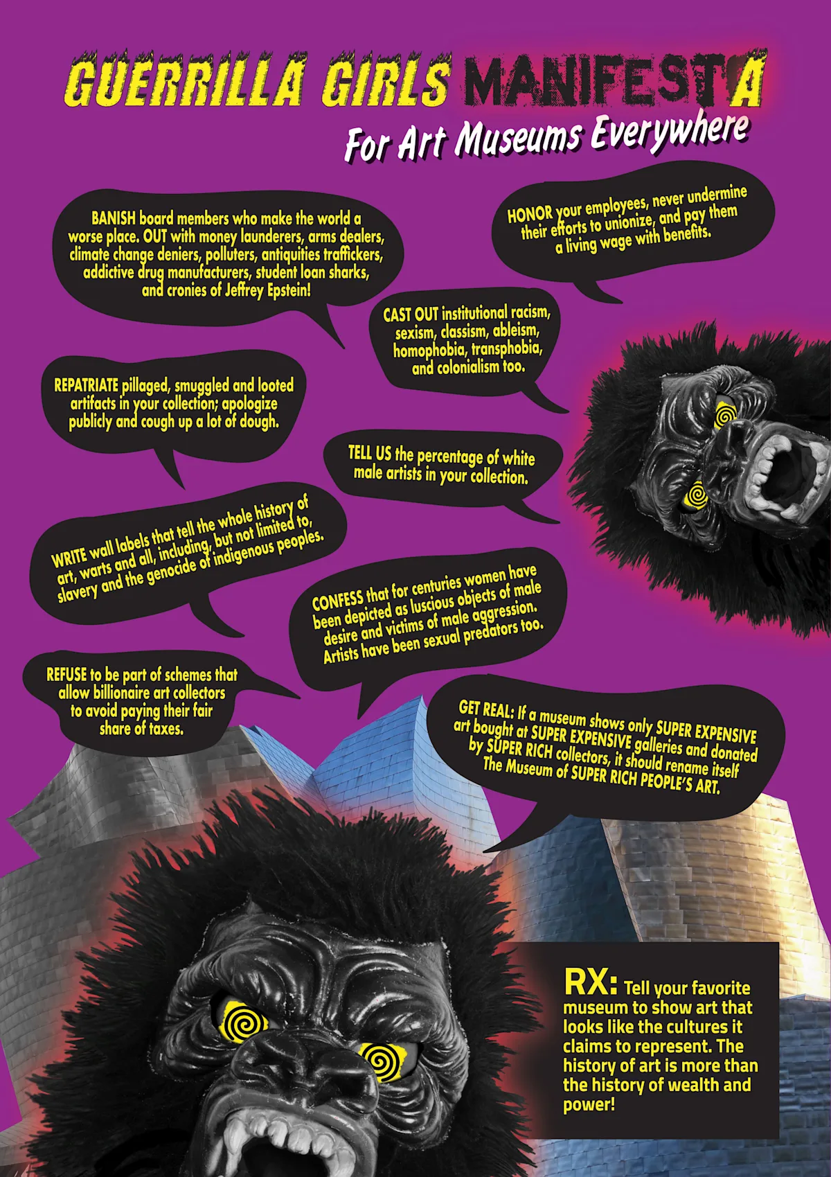 WePresent | A creative manifesto by the Guerrilla Girls