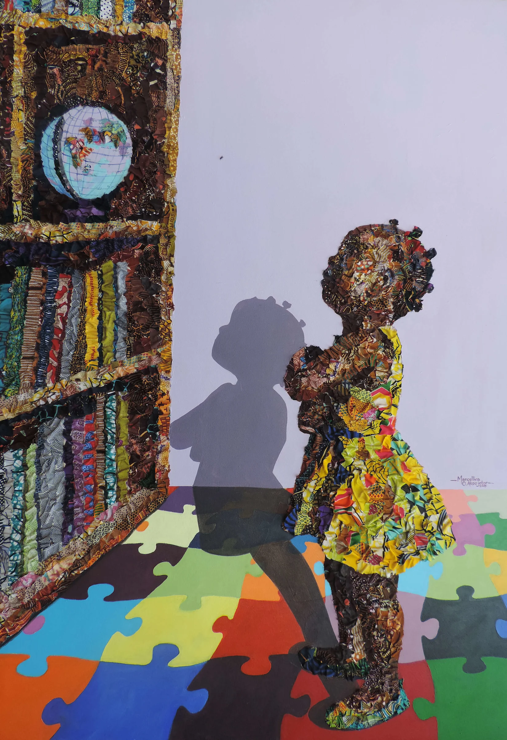 WePresent | Marcellina Akpojotor’s acrylic paint and textile works