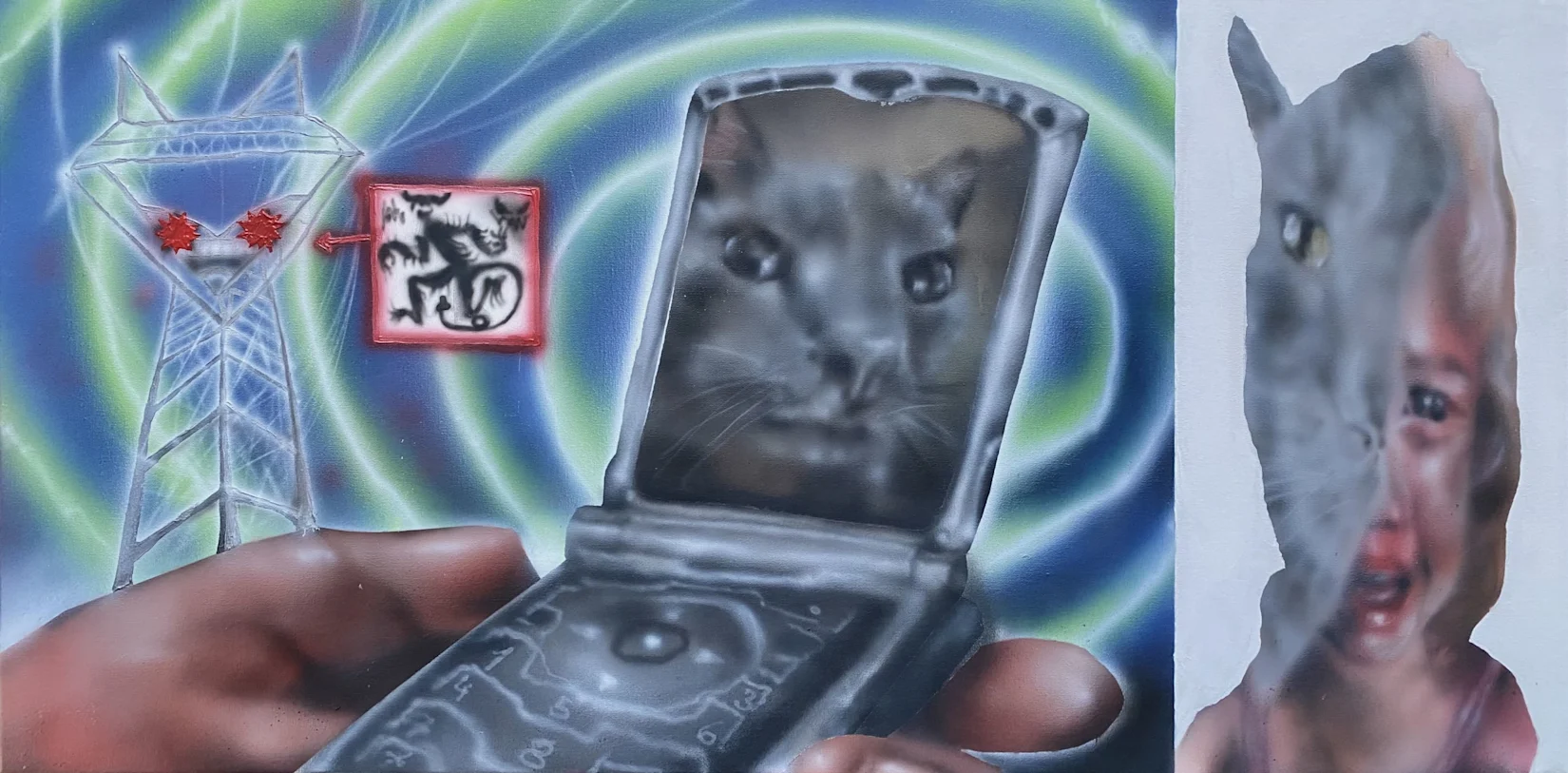 WePresent | Anu Jakobson’s airbrushed artworks capture internet chaos