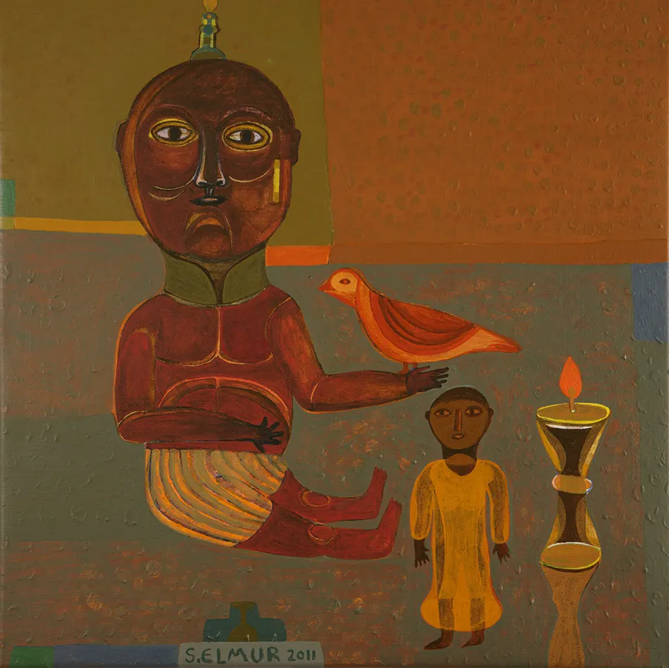 WePresent | Salah Elmur’s paintings inspired by a childhood in Sudan