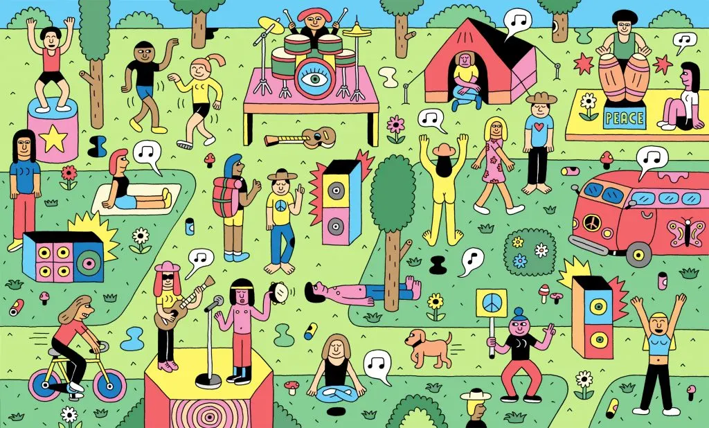 WePresent | Andy Rementer celebrates the Summer of Love anniversary