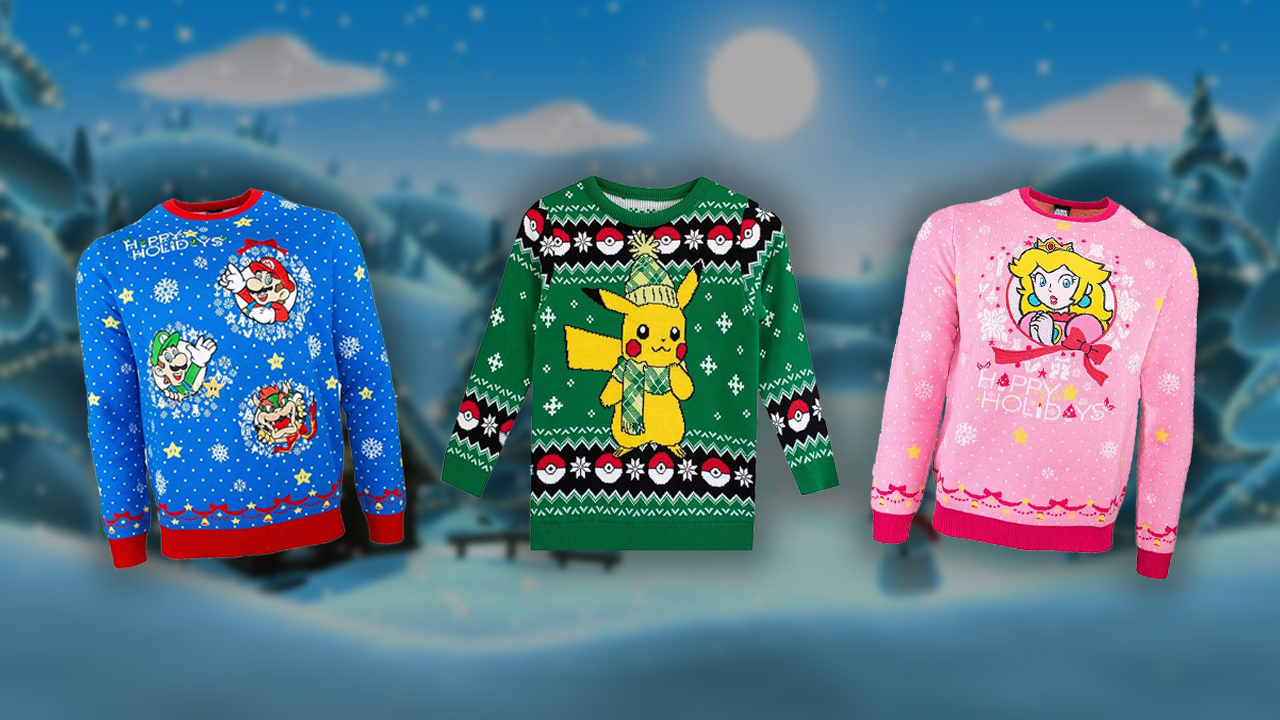 Level Up Your Holidays with Ugly Nintendo Christmas Sweaters - Nintendo ...
