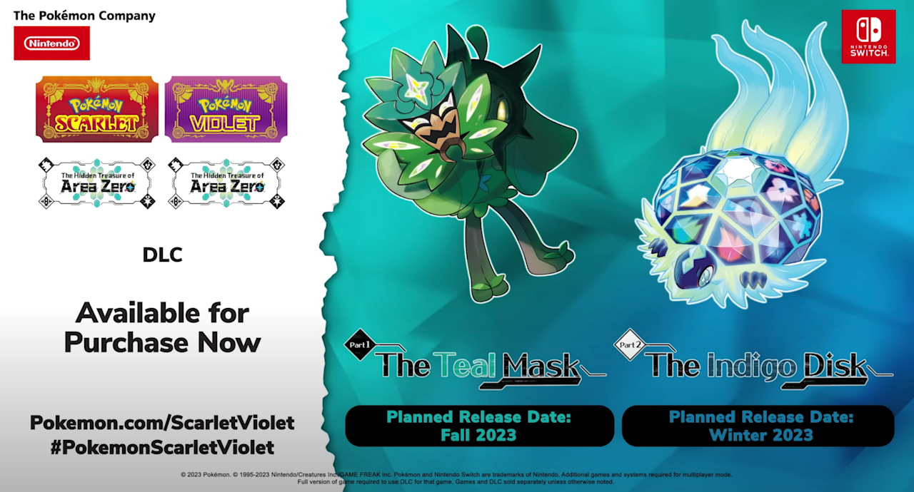 New Pokemon Scarlet and Pokemon Violet DLC Packs Announced - Nintendo ...