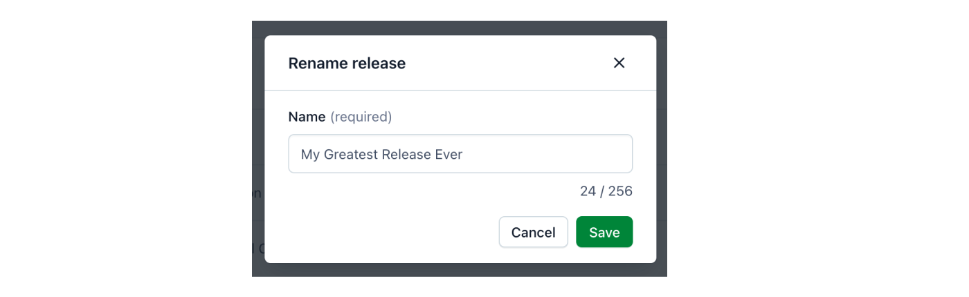 Manage a release | Contentful Help Center