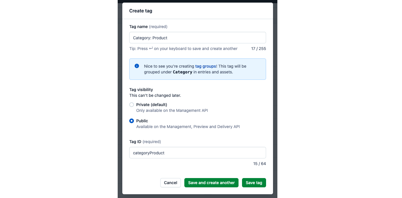 Tags | Contentful Help Center