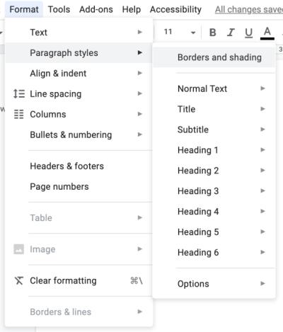 Formatting with Google Docs | Contentful Help Center