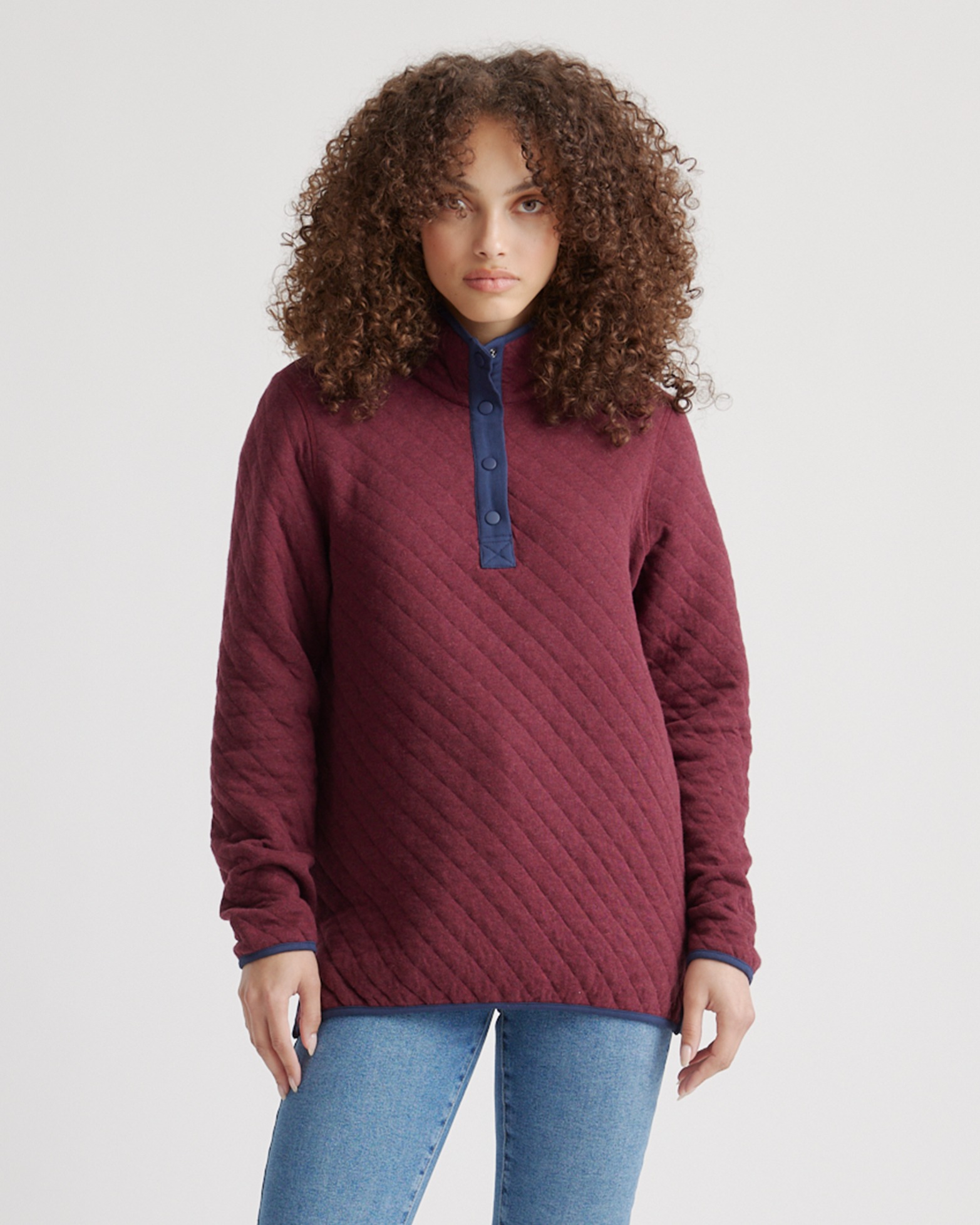 Women's Reversible Quilted Pullover