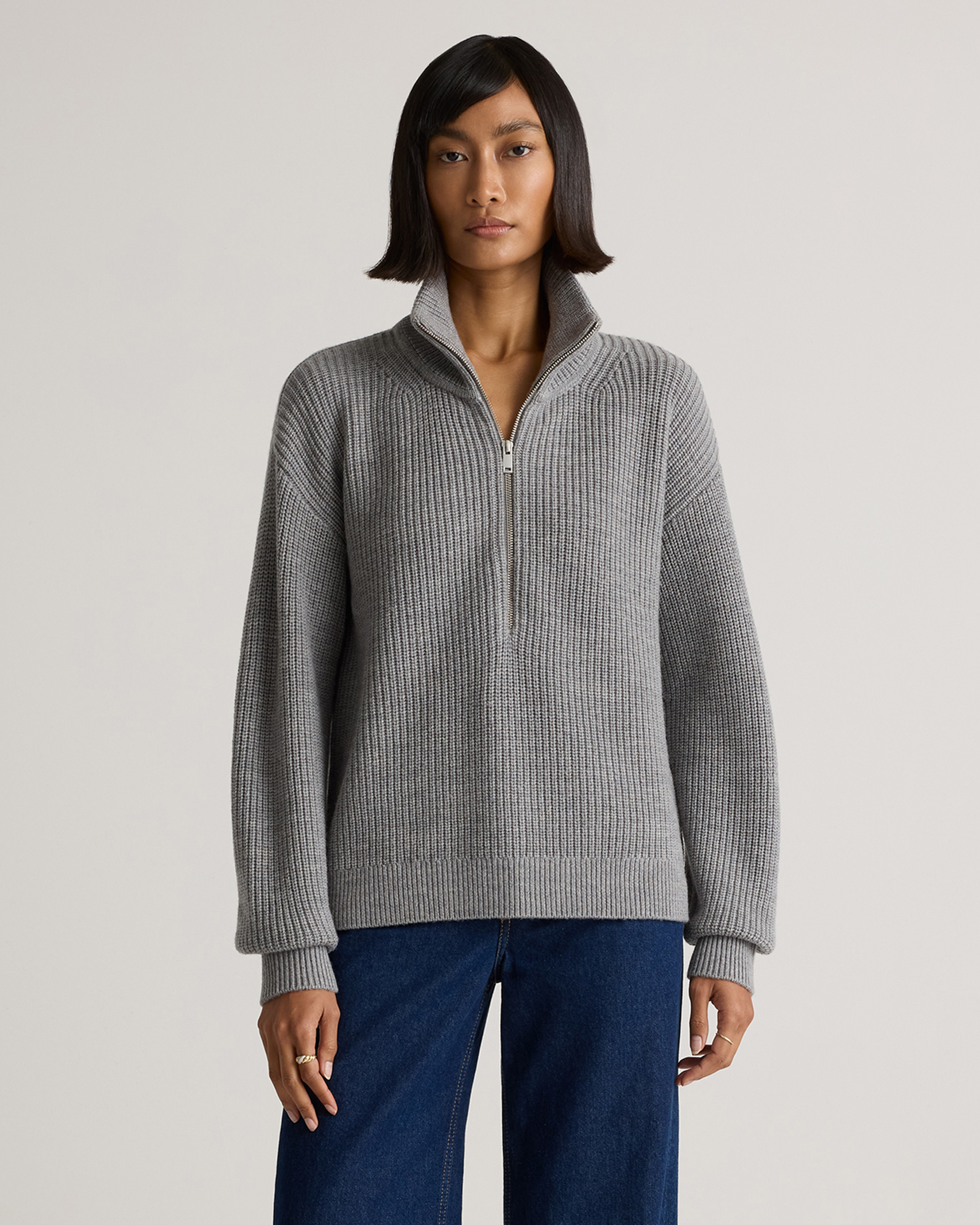 Australian Merino Wool Half Zip Sweater