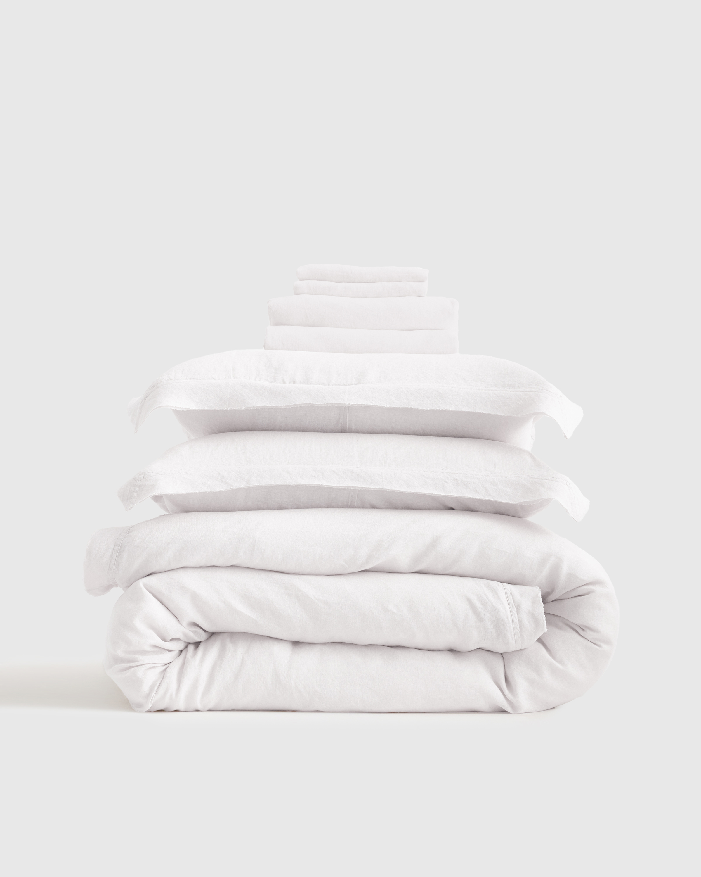 European Linen Double Flange Deluxe Bedding Bundle