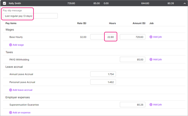 Processing a final pay