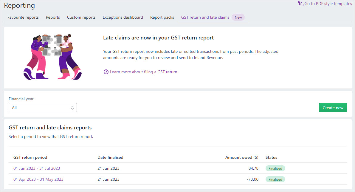 Completing your GST return