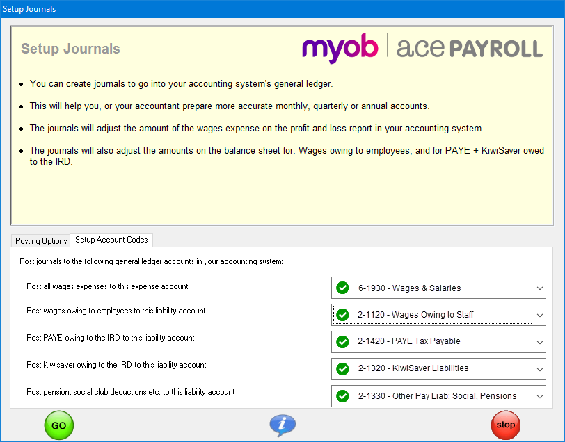 Integrate Ace Payroll
