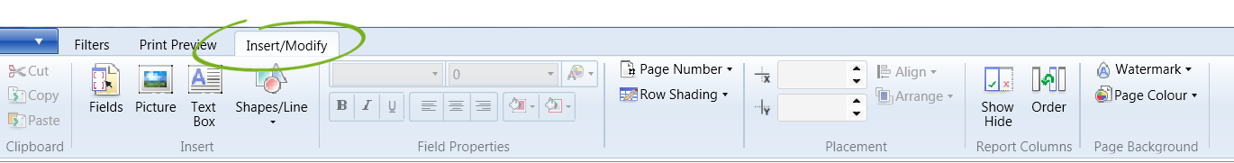 Printing and emailing reports