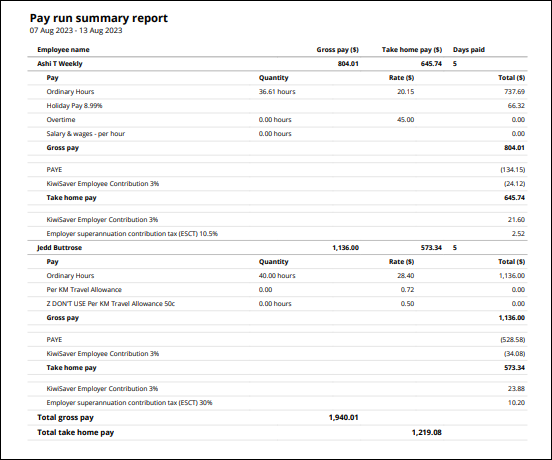 Create your first pay run after upgrading