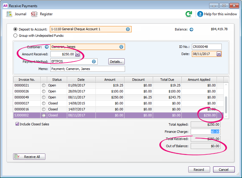 Customer prepayments