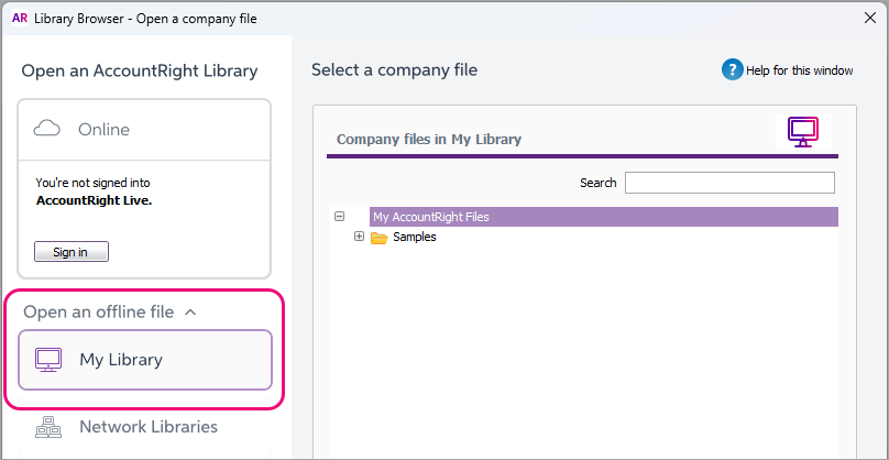 Using the sample company file (Clearwater)