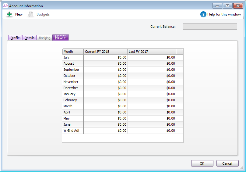 Customise your accounts list
