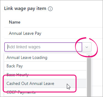 Cashing out annual leave